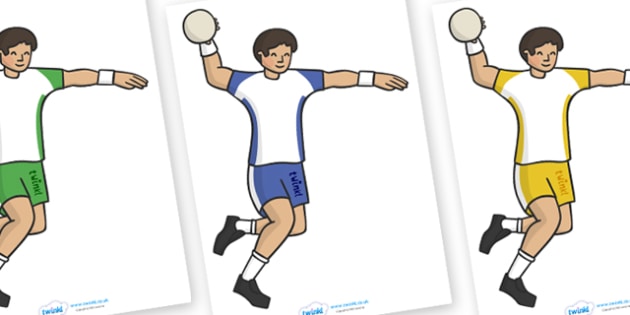 The Olympics Editable Images Handball (teacher made)