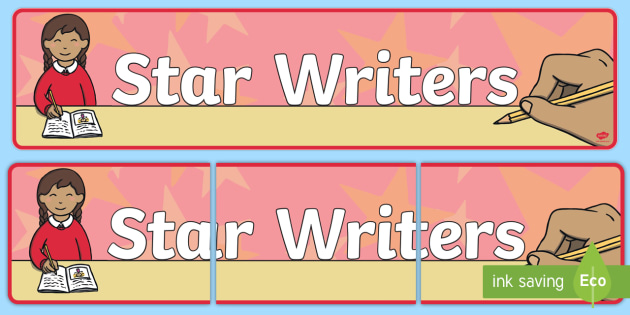 CfE Whole School Star Writers Display Banner (teacher made)