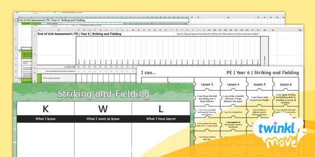 Year 6 Striking and Fielding Assessment Pack | Twinkl Move