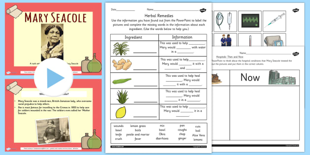 Mary Seacole Significant Individual Lesson Teaching Pack - plans