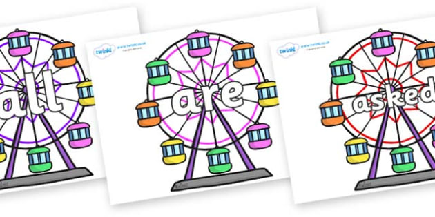 Tricky Words on Ferris Wheels