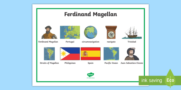 Ferdinand Magellan Word Mat (teacher made)