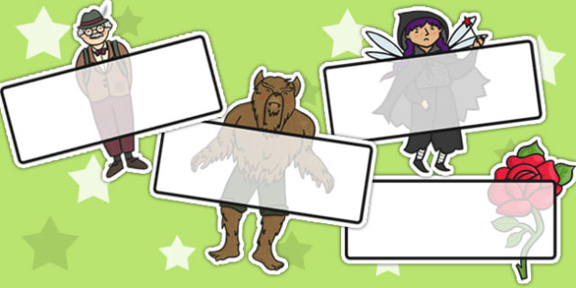 Beauty and the Beast Editable Self-Registration