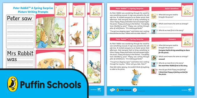 FREE! - Daily Reading: Peter Rabbit - A Spring Surprise Activity Pack ...