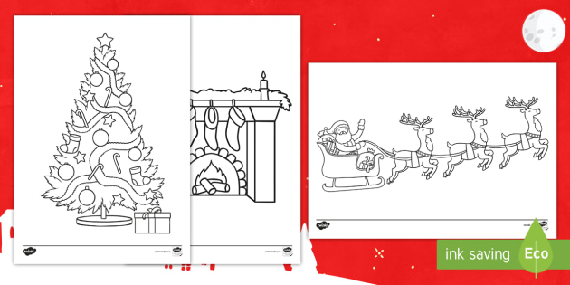 Christmas Follow the Directions Coloring Activity Pack