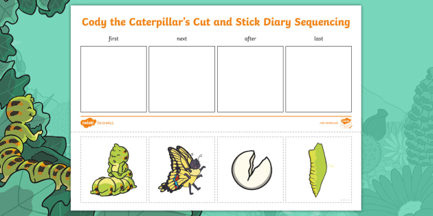 Caterpillar Life Cycle 'First, Next, After, Last' Activity