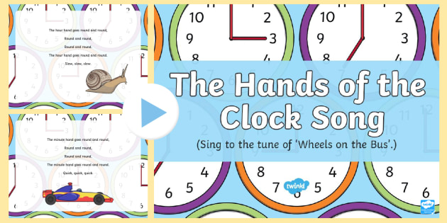 The Hands on the Clock Song PowerPoint | Time - Primary