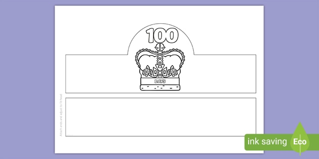 100 Days Regal Crown (teacher made)