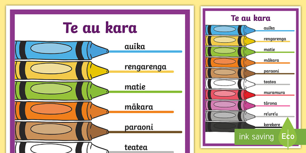 Cook Islands Colours Display Poster - Te Au Kara