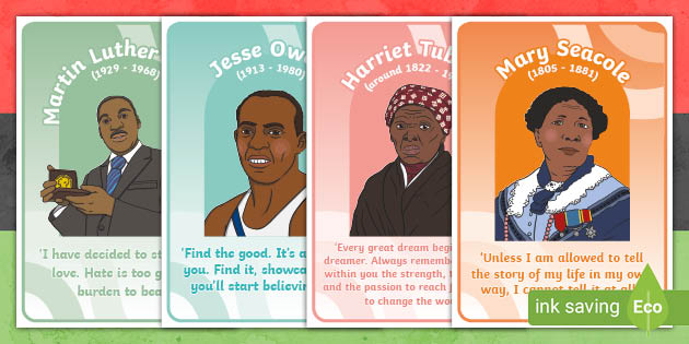 Black History Significant People Quote Posters