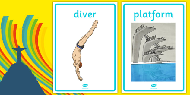 The Olympics Diving Display Posters - Diving, Olympics, Olympic Games