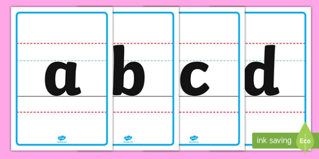 Lower-Case Alphabet Posters (teacher made)