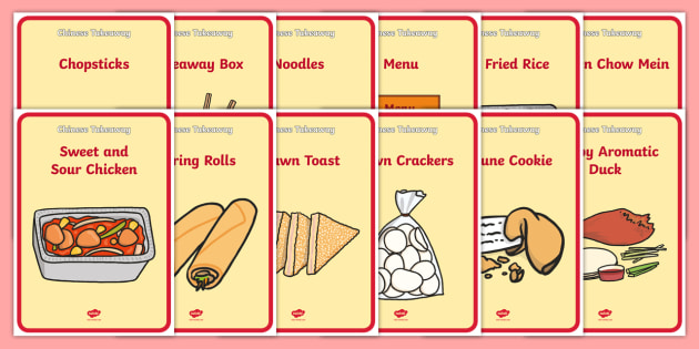 Chinese Takeaway Role Play Posters (teacher made)