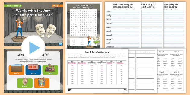 Year 3 Term 1A Week 4 Spelling Pack (teacher made)