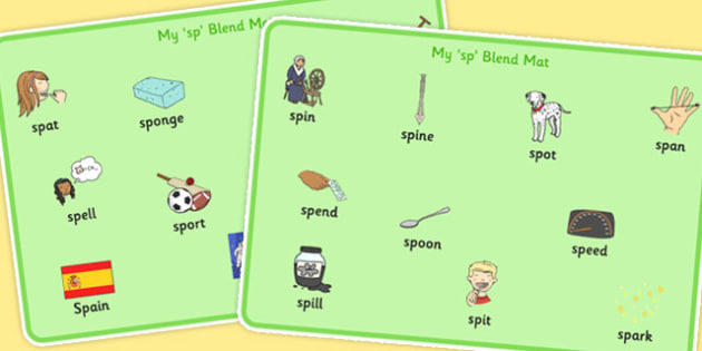 SP Blend Word Mats