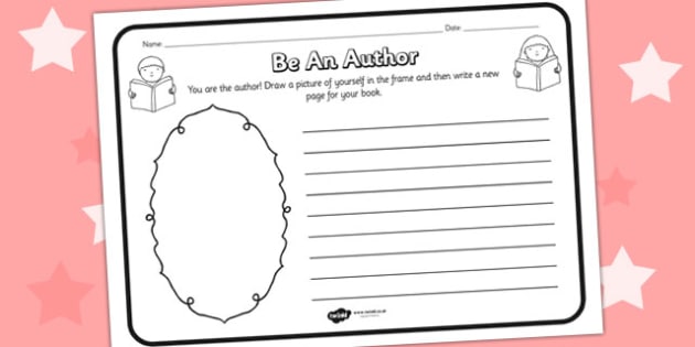 Be An Author Comprehension Worksheet - be an author