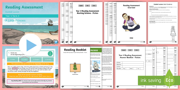 Year 4 Term 3 Fiction Reading Assessment Guided Lesson Teaching Pack
