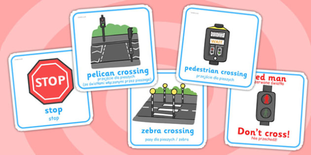 Road Safety Cards Polish Translation