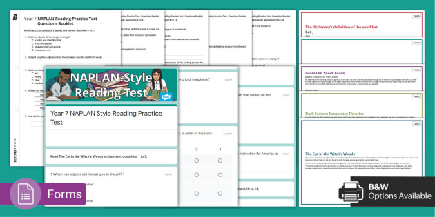 Year 7 NAPLAN Style Reading Practice Test | Twinkl | Year 7