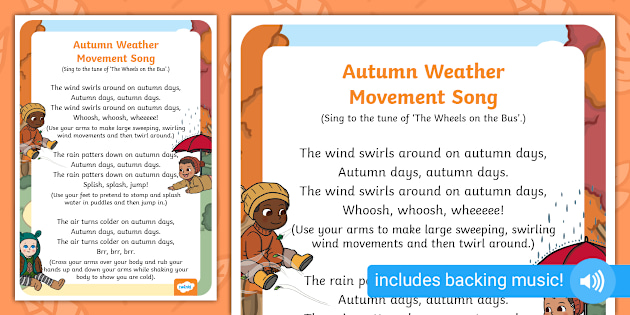 Autumn Songs and Rhymes | twinkl.co.uk