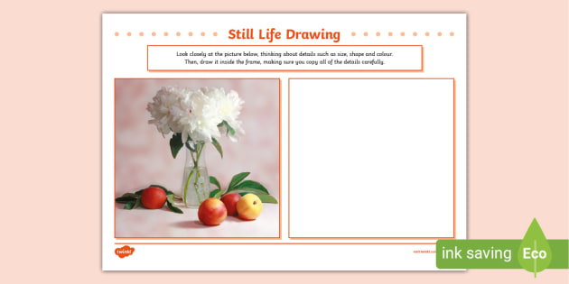 Still Life Drawing Activity (teacher made)