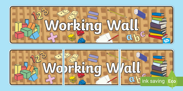 👉 Neutral-Themed Working Wall Display Banner