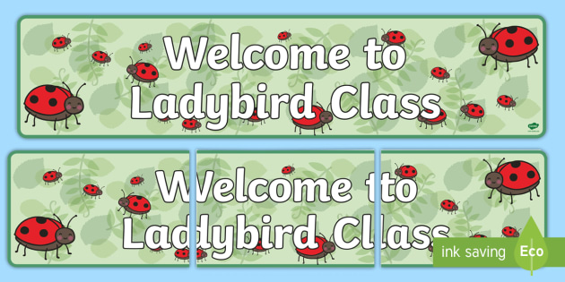 👉 Welcome to Ladybird Class Display Banner (teacher made)
