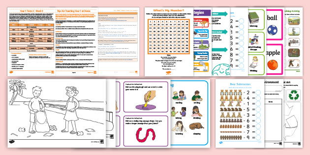 FREE! - Year 1 Term 3 Week 9 Remote Home Learning Pack | Primary