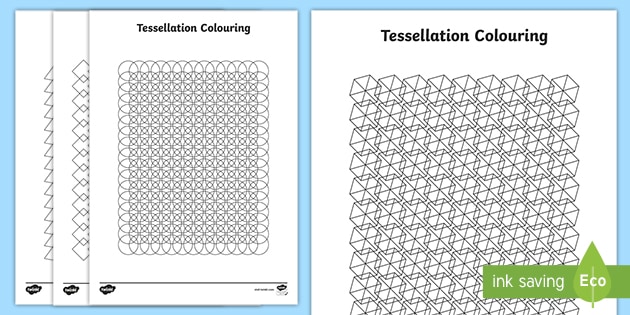 👉 Tessellation Colouring (teacher made)