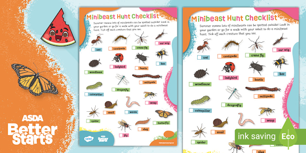 Minibeast Hunt Checklists | twinkl.com.au