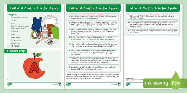 Alphabet Craft Activities | twinkl.co.uk