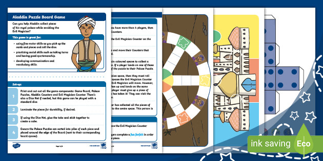 Aladdin Puzzle Board Game