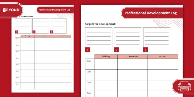 * NEW * Beyond | CPD Log (teacher made)