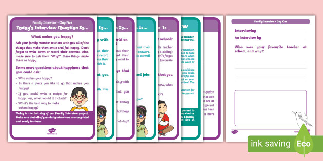 Family Interview Remote Learning Project F-2