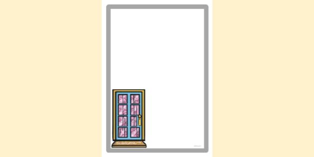 FREE! - Simple Blank Welcome Border | Page Borders | Twinkl