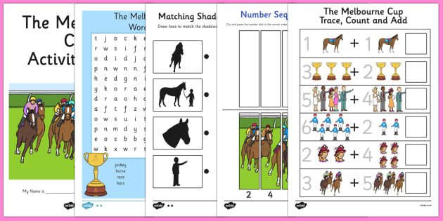 The Melbourne Cup Activity Booklet - australia, melbourne cup, activity