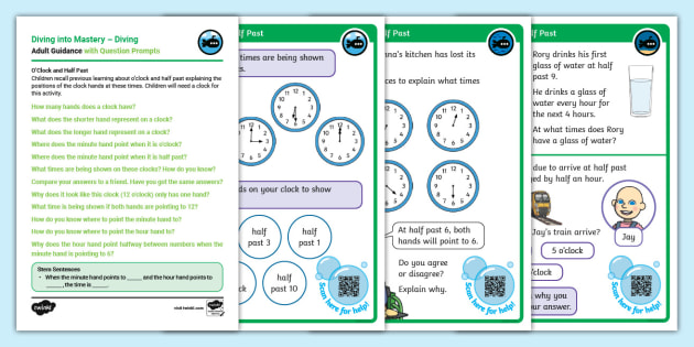 Oclock Worksheets Year 2 O'clock And Half Past | Worksheets