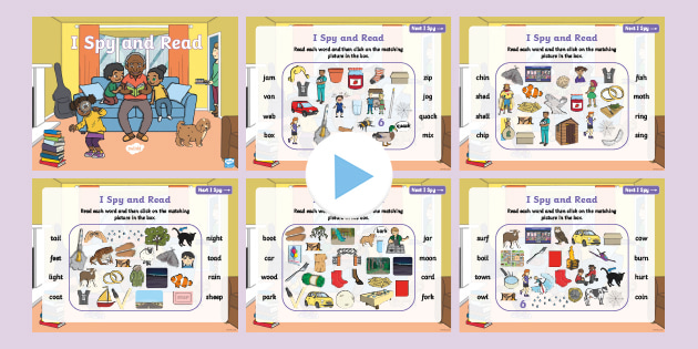 I Spy and Read: Phase 3 Activity PowerPoint (teacher made)