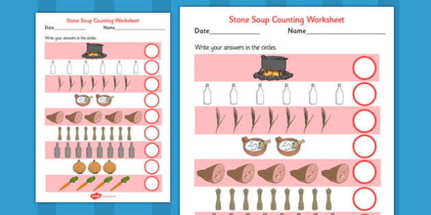 Stone Soup Counting Sheet