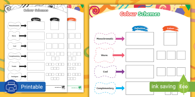 Elements Of Art Printable Worksheet