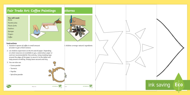 Fair Trade Craft Instructions (teacher made)