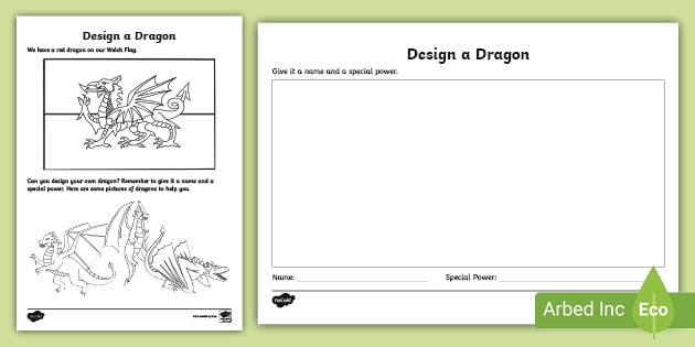 Fantastic Design a Dragon Worksheets (Teacher-made)