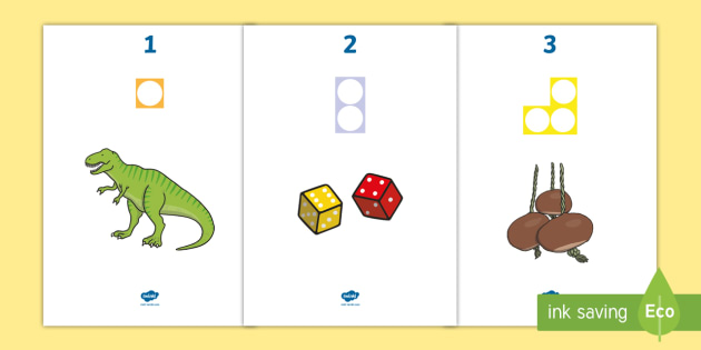 Number Shape and Numbers Display Posters - Numicon 1 20 Cut Outs