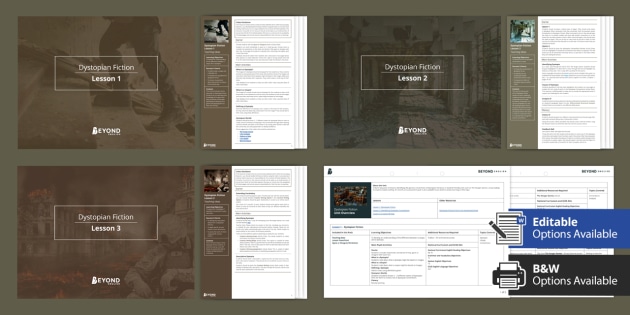 Dystopian Fiction Whole Unit Pack | Beyond English