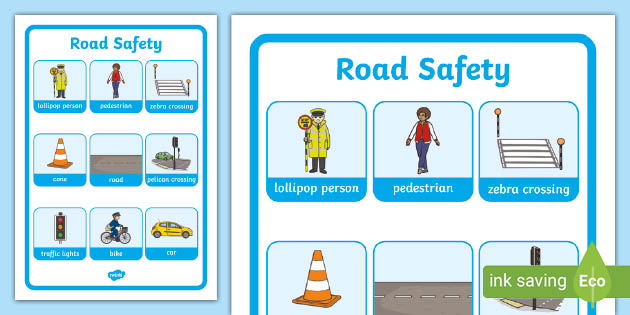 Road Safety Word Grid (teacher made)