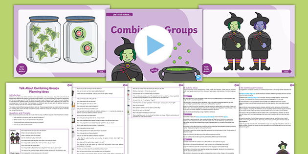 Talk About Combining Groups Maths PowerPoint and Planning Ideas