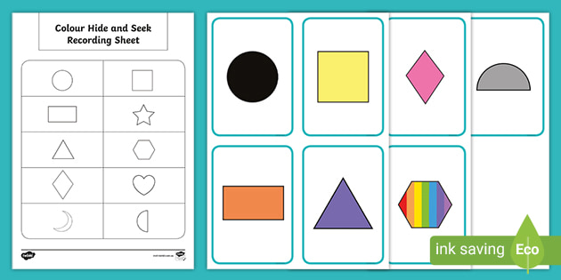 Shape Hide and Seek Activity