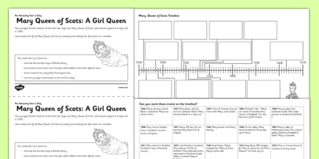 Queen of Scots Worksheet / Worksheet (teacher made)