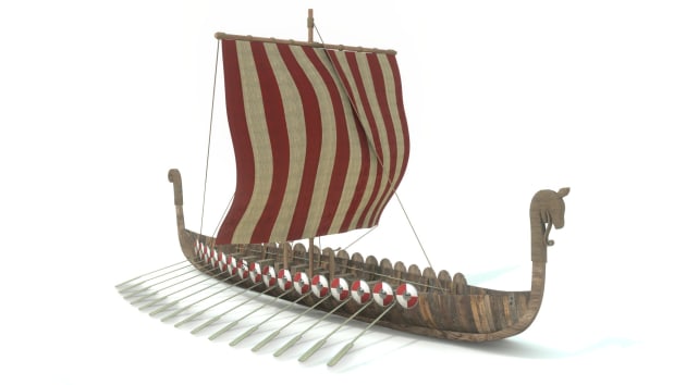 FREE! - Viking Longship AR Quick Look Model