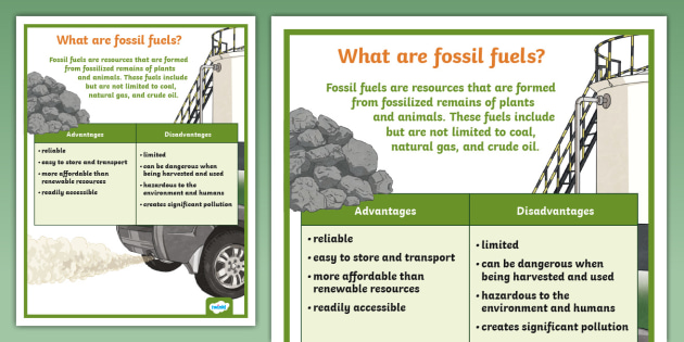 Fossil Fuels Oil Advantages And Disadvantages